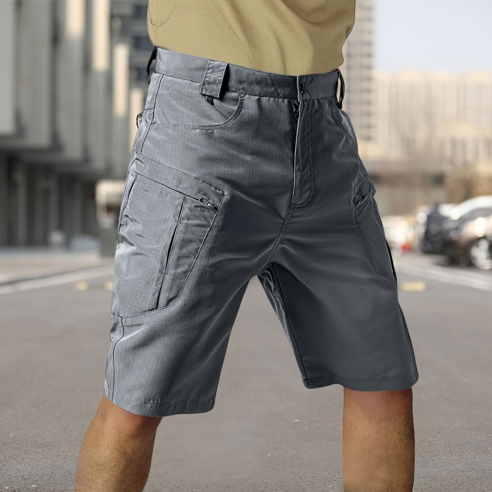 Cargo Shorts for Men Stretch Lightweight Waterproof Hiking Shorts ...