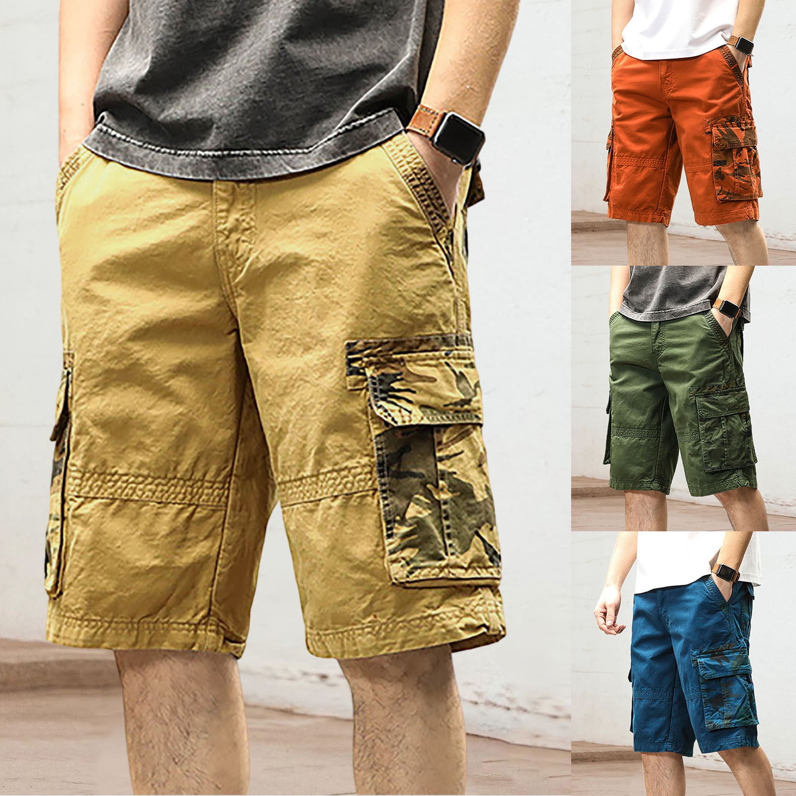 Cargo Shorts for Men Summer Cargo Sport Casual Shorts Comfortale ...