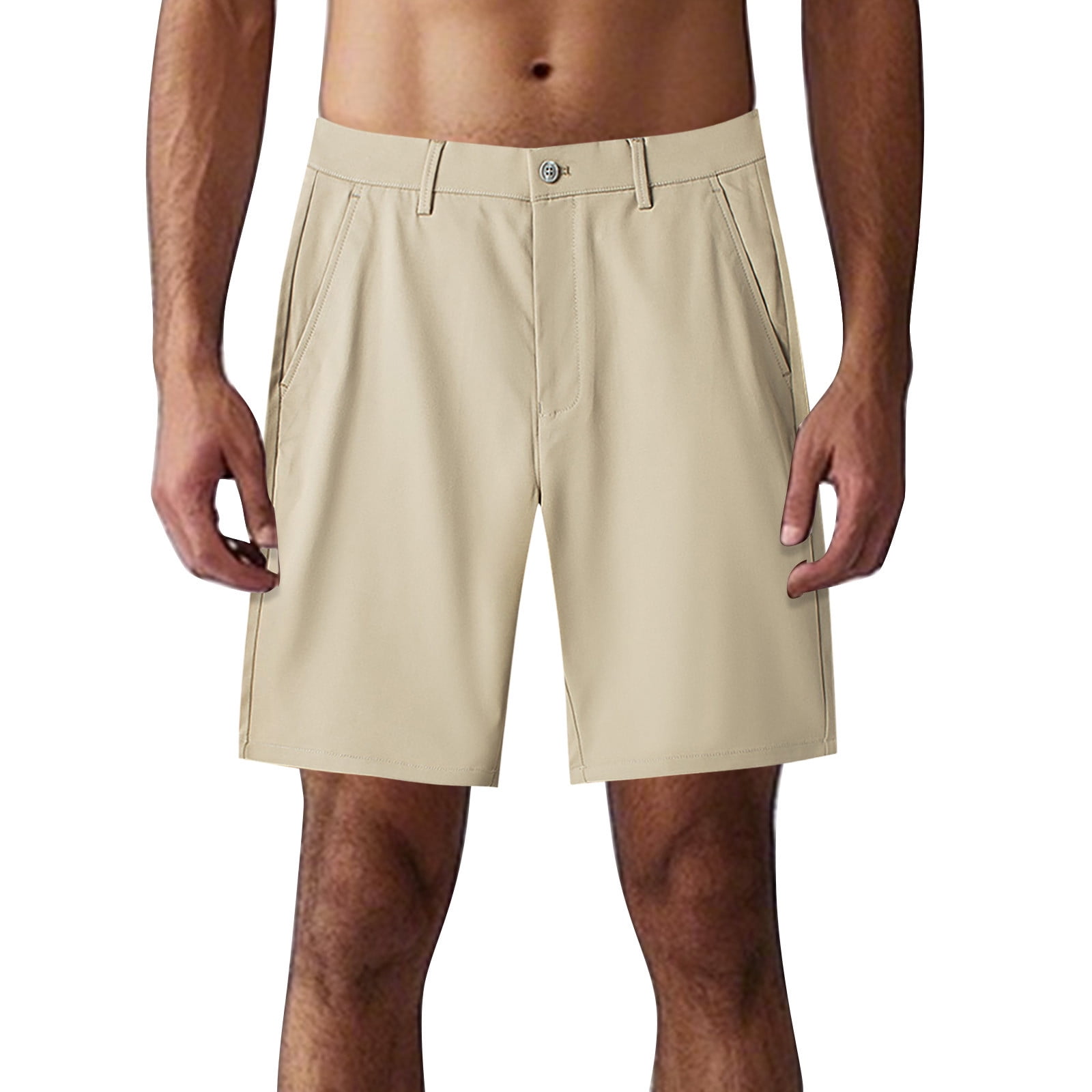 Cargo Shorts for Men Summer Lightweight Solid Color Straight Leg Washed ...
