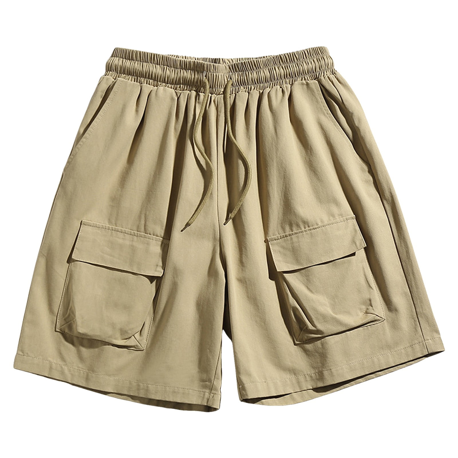 Cargo Shorts for Men Summer Slightly Wrinkled Cool Outdoor Bermuda ...