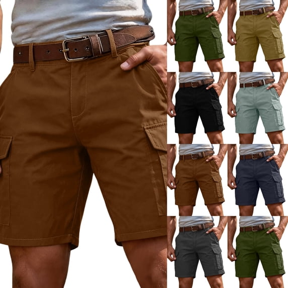 Cargo Shorts for Men Summer Stretch Casual Shorts with Multi Pockets ...