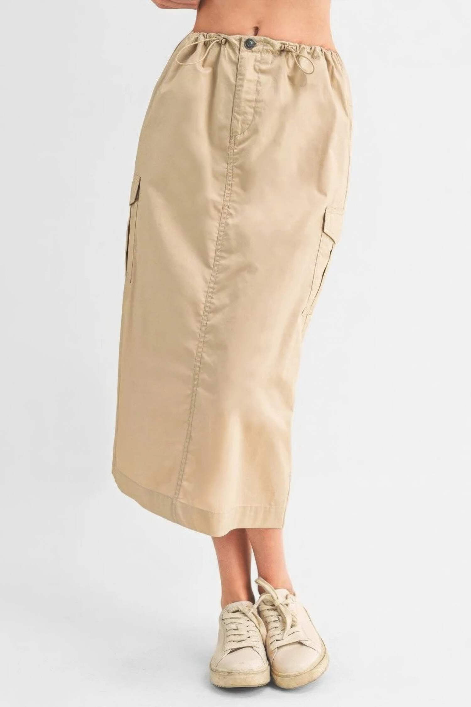 Cargo Skirt with Drawstring Midi Skirt - Walmart.com