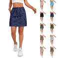 Cargo Skirts for Women Mini High Waisted Button Bodycon Skirts Casual ...