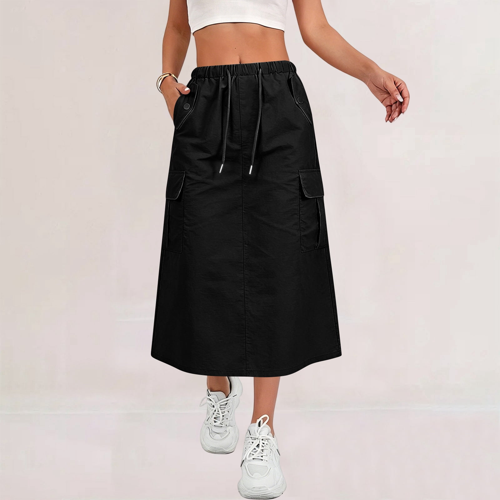 Cargo Skirts for Women Y2K Quick Dry Hiking Maxi Skirt Summer Trendy ...