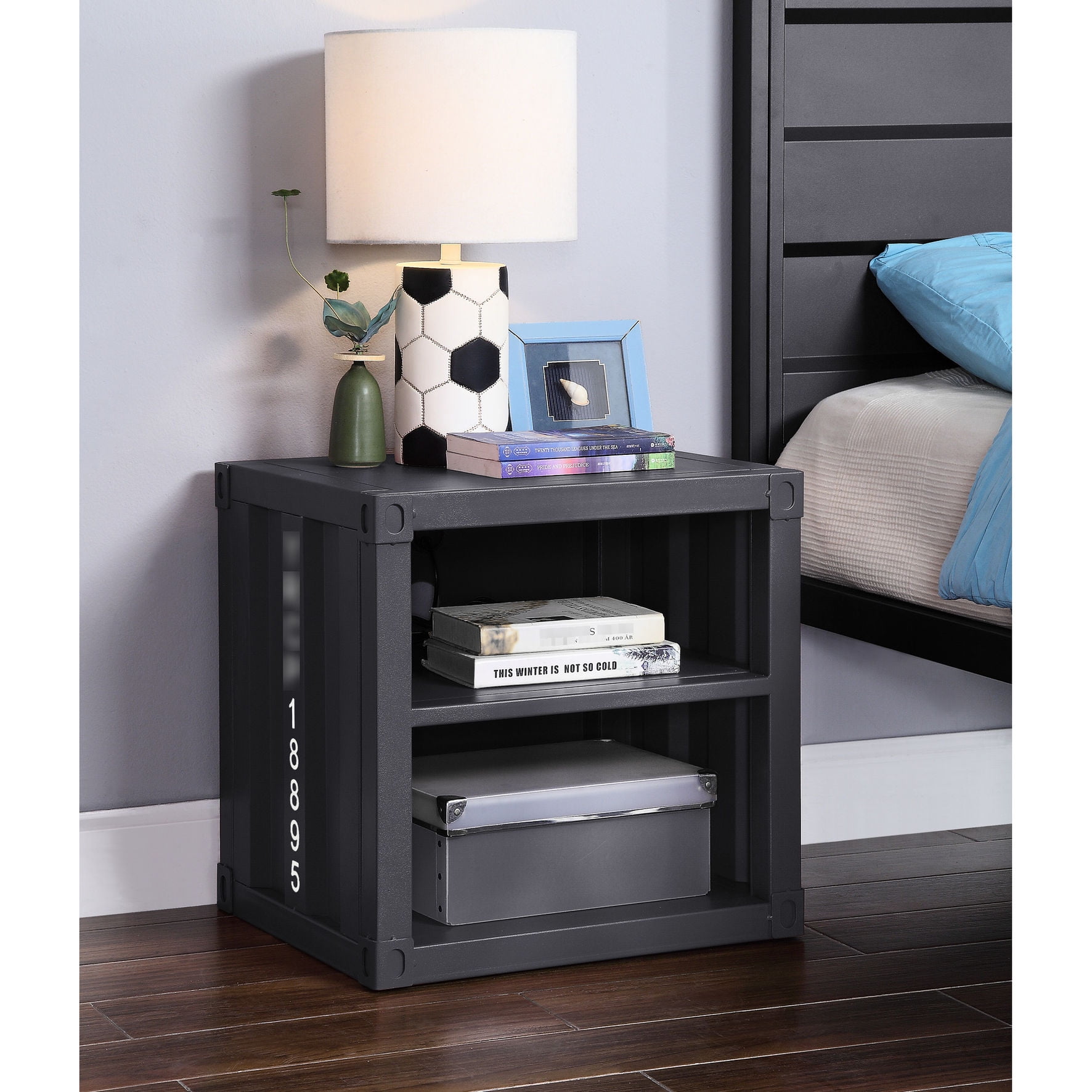 Cargo - Style Design - Recessed Panels Feature - Nightstand Function ...