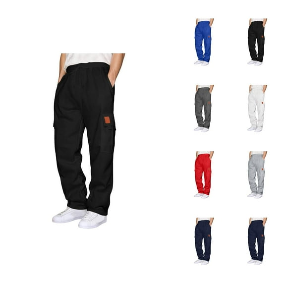 Cargo Sweatpants for Men 2026 Fall Winter Fashion Drawstring Elastic ...