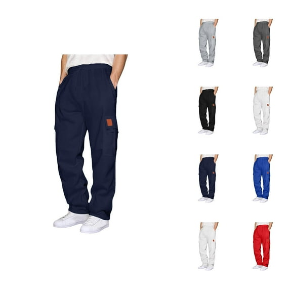 Cargo Sweatpants for Men 2026 Fall Winter Fashion Elastic Waist ...