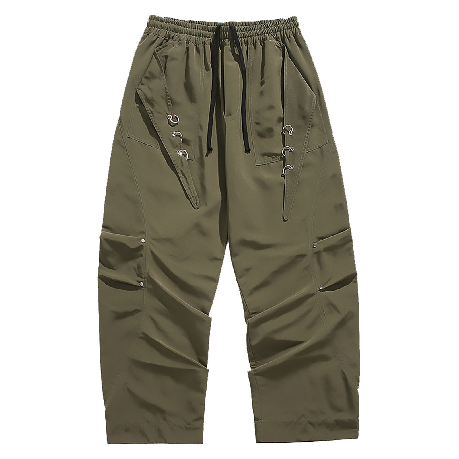 Cargo Sweatpants for Men Men's Casual Yoga Pants Elastic Waist Trousers Loose Cargo Pants Men's ...