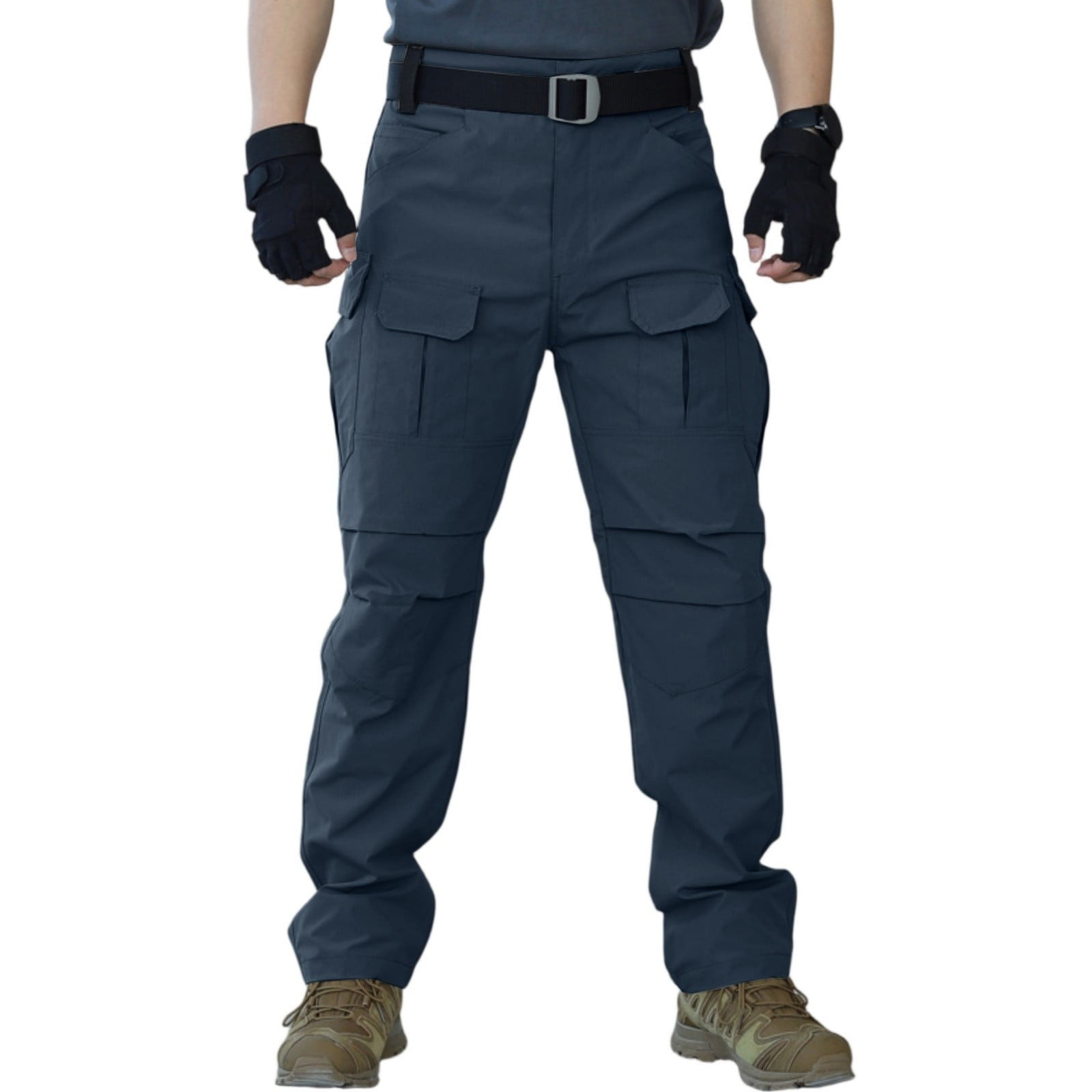 Cargo Work Pants for Men Durable Ripstop Elastic Waist Military Pants ...