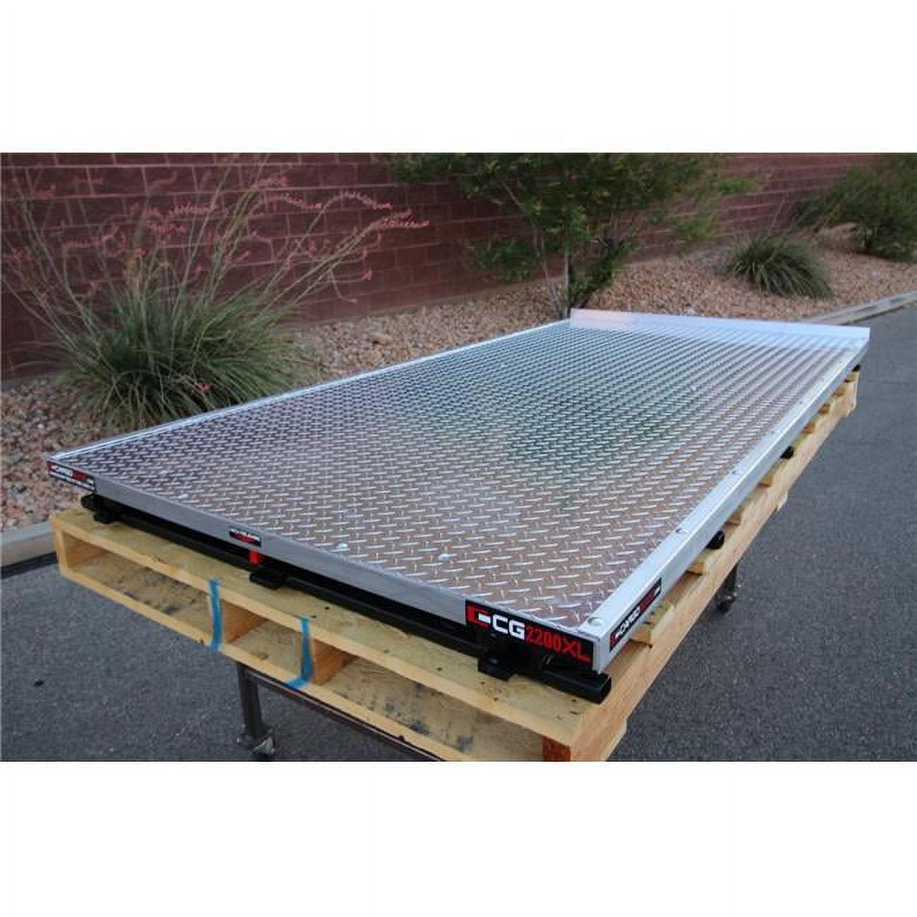 CargoGlide CGALMD-1-DIAMOND 0.12 in. Thick Aluminum Deck Upgrade with ...