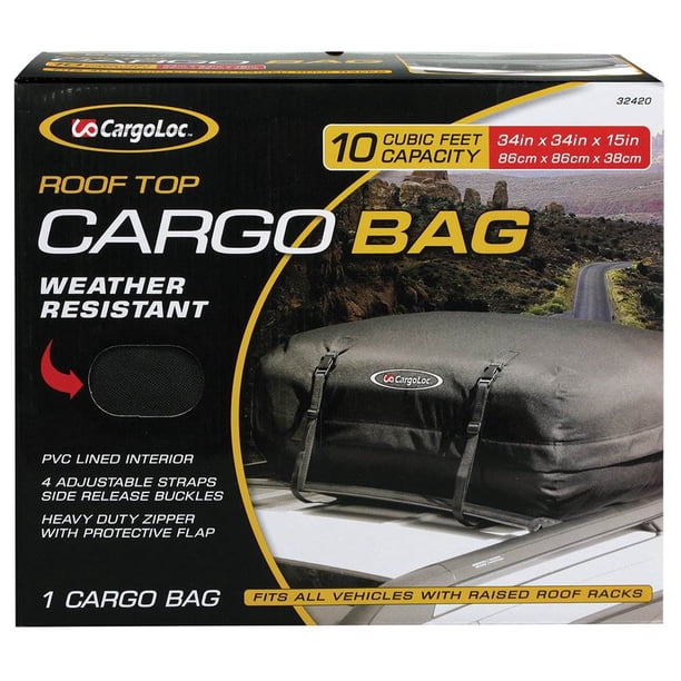 CargoLoc 32420 Large Rooftop 10 Cubic Feet Deluxe Car SUV Truck Cargo ...