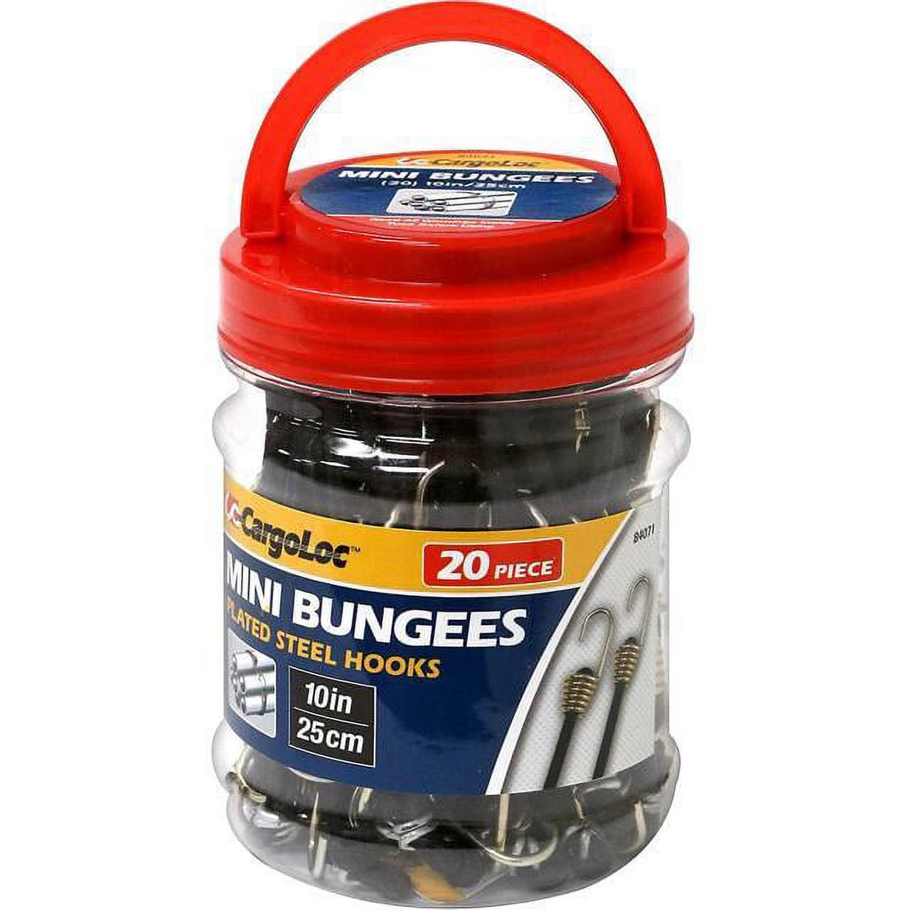 CargoLoc Bungee Cords - High Tensile Steel Hooks 84071 20 Pc. 10" Mini ...