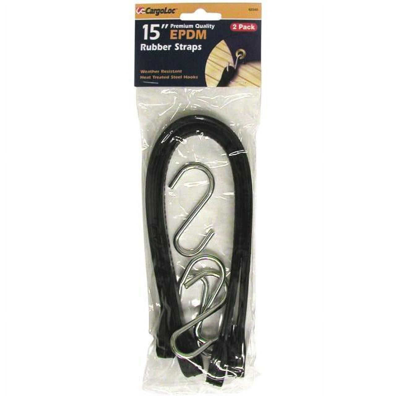 CargoLoc Epdm Rubber Tarp Straps 62340 2 Pc. 15" Tarp Straps - Steel ...