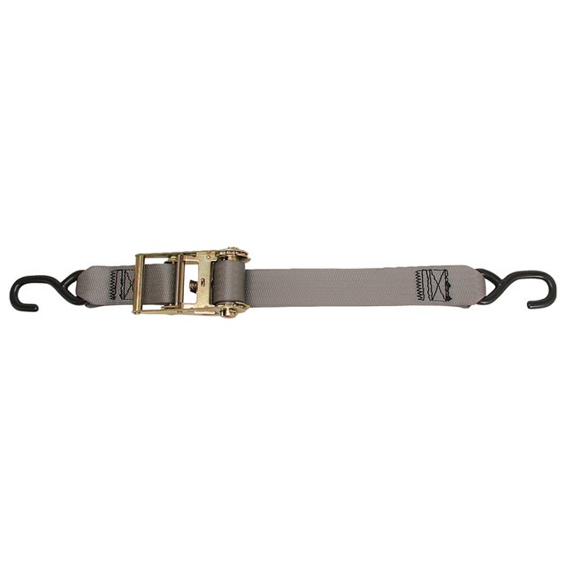 CargoBuckle Multipurpose Ratchet Strap Tie-Down w/S-Hooks - 2" x 15 ...
