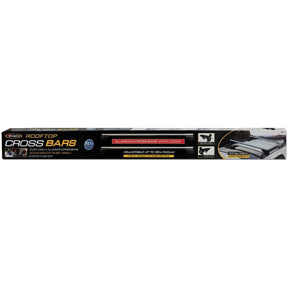 Cargoloc 32546 KD Cross Bars with Adjustable Up to 55 in. - 2 Piece ...