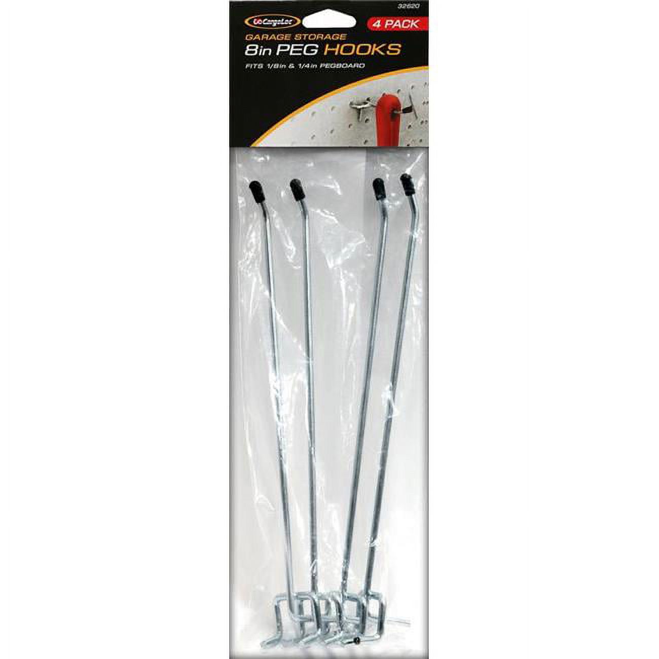 Cargoloc 32620 8 in. Peg Hooks - Pack of 4 - Walmart.com