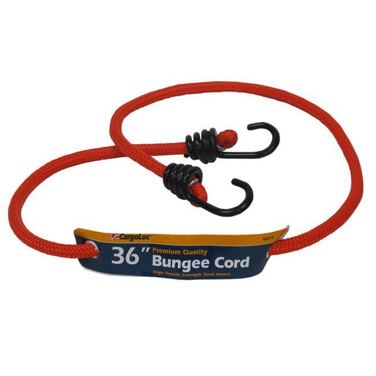 Cargoloc 62316 36 in. x 8 mm Premium Bungee Cord, Orange - Walmart.com