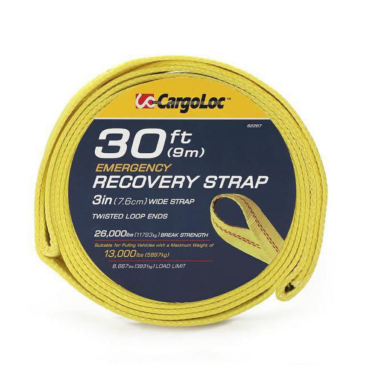 Cargoloc 82492 13 ft. x 0.62 in. 6000 lbs Tow Rope Hooks - Walmart.com