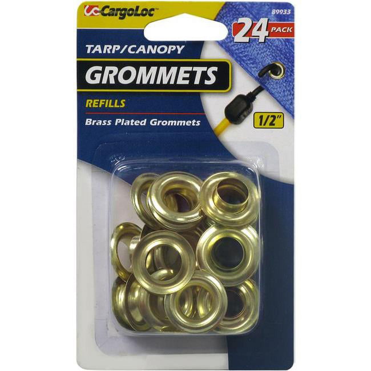 Cargoloc 89933 0.5 in. Grommet Refills, Steel - 24 Piece - Walmart.com