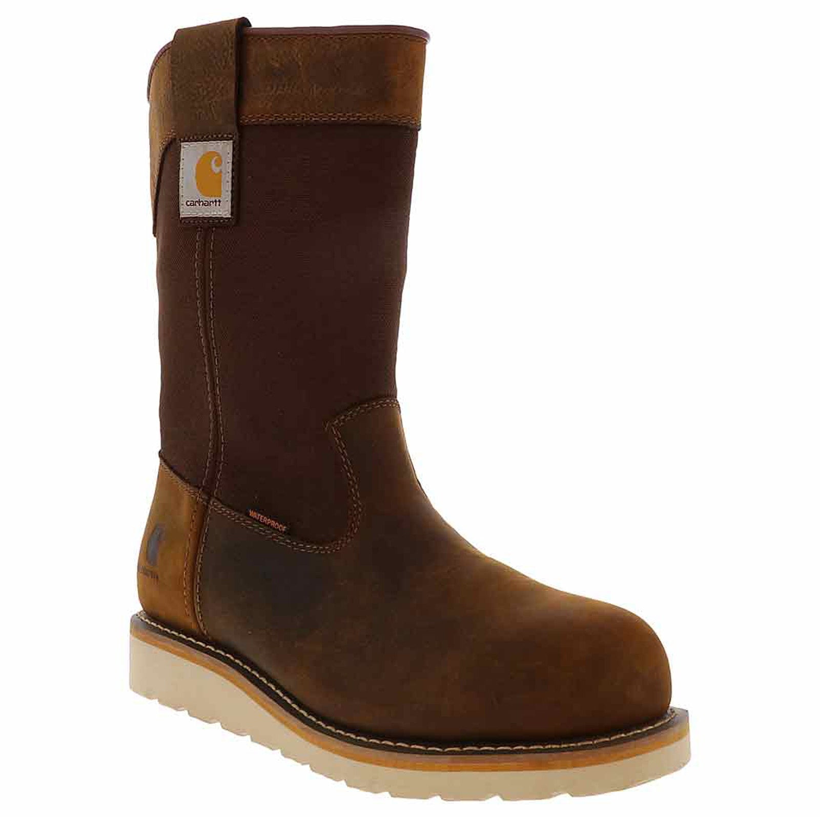 Carhartt 10-Inch Wedge Wellington Wide Steel Toe Boot Brown | FW1232-M ...