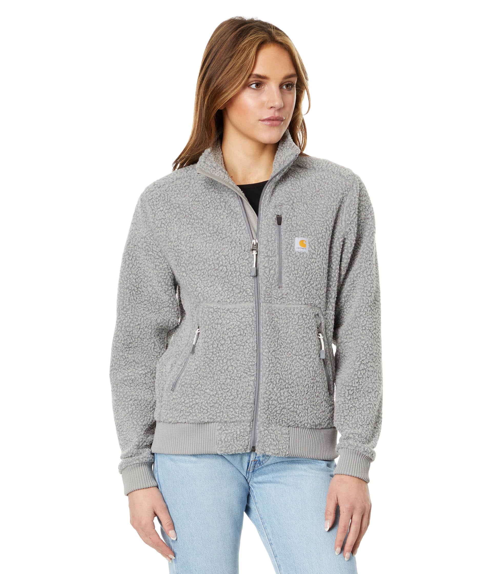 Carhartt High Pile Fleece (Womens, Asphalt/Malt Heather, XS, One Size ...
