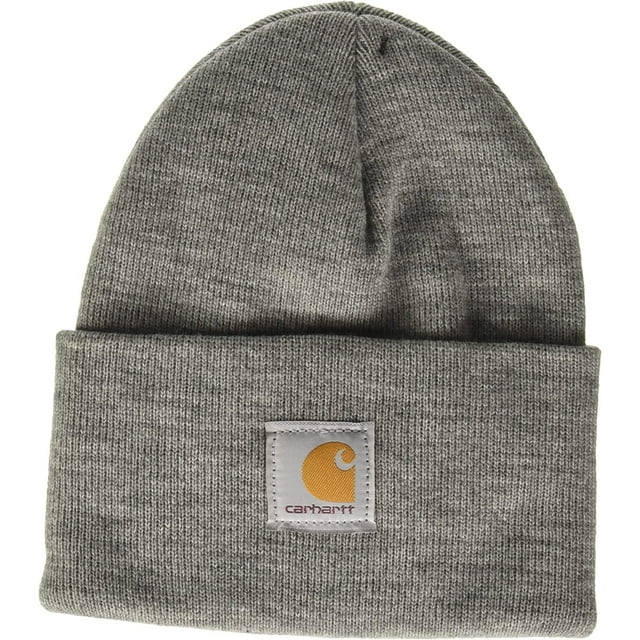 Carhartt Men's Acrylic Watch Hat A18 One Size Heather Grey - Walmart.com