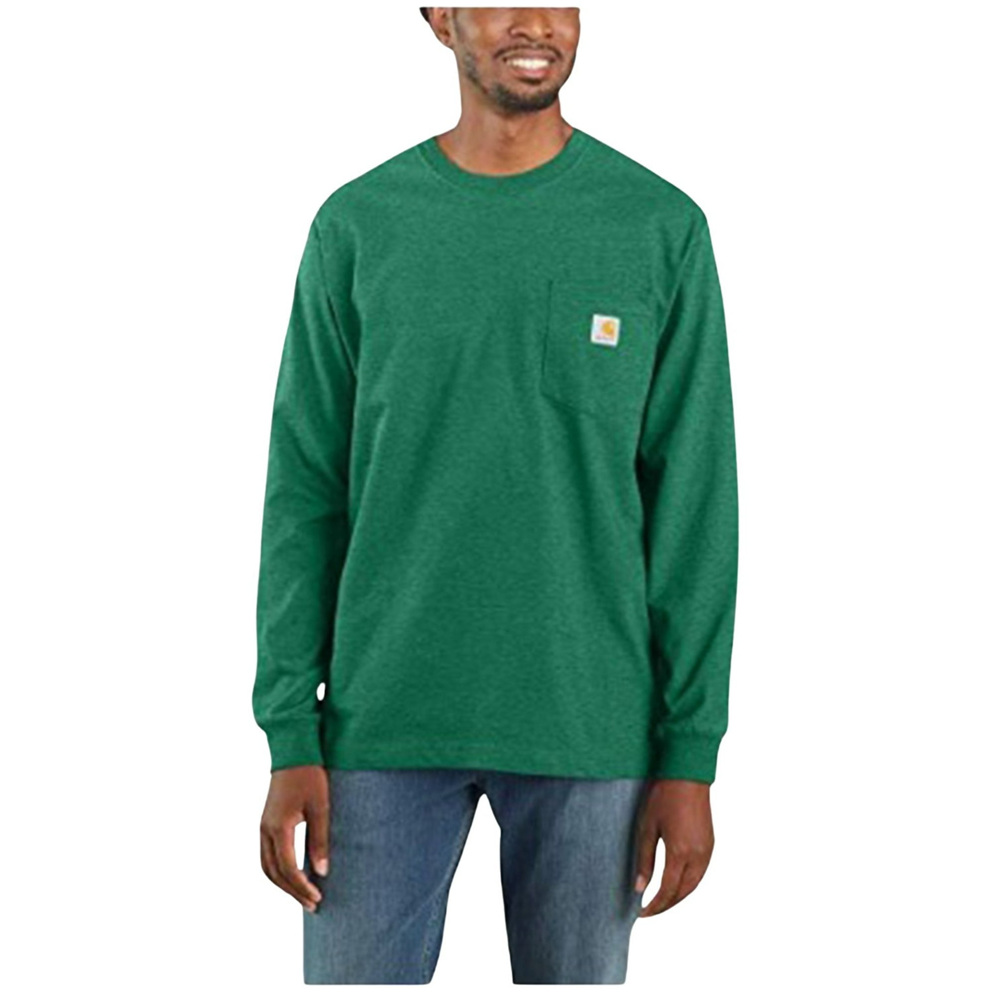 Carhartt Men's Big & Tall Loose Fit Heavyweight Long Logo Sleeve ...