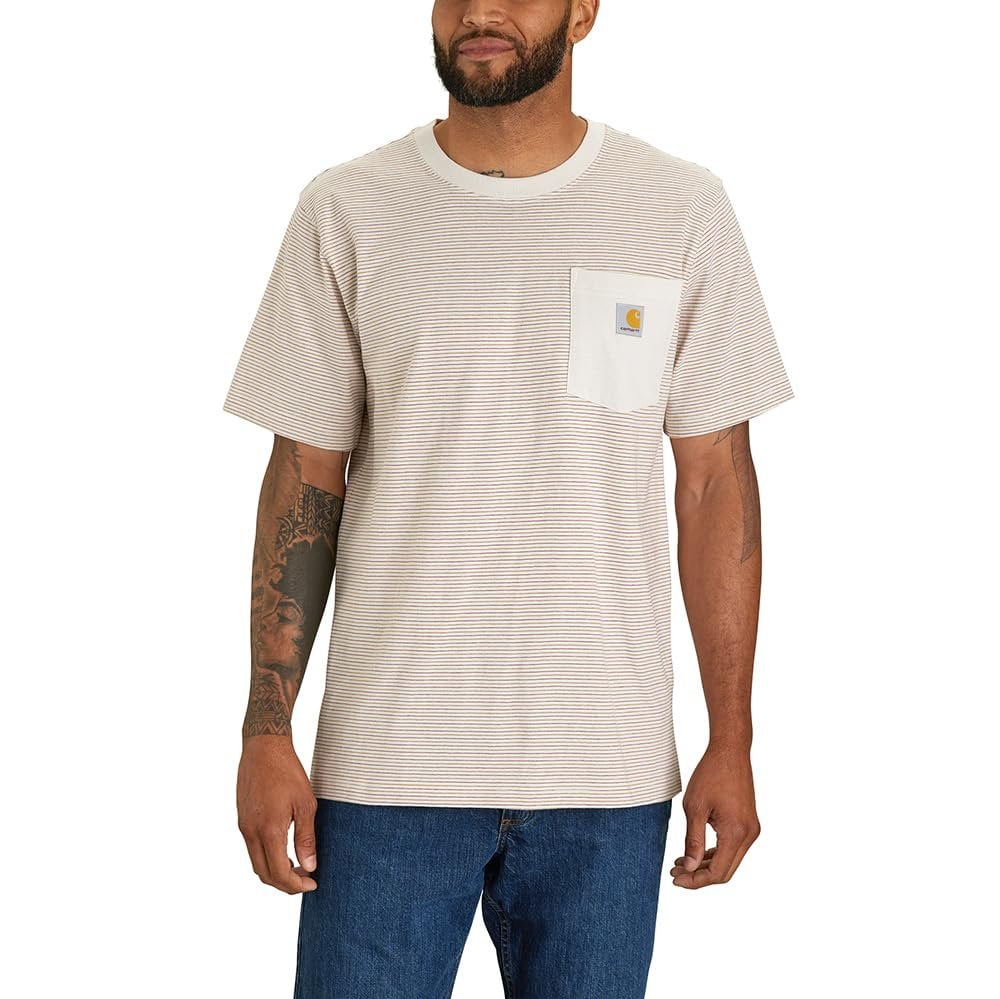 Carhartt Men's Big & Tall Relaxed Fit Heavyweight Short-Sleeve Pocket T ...
