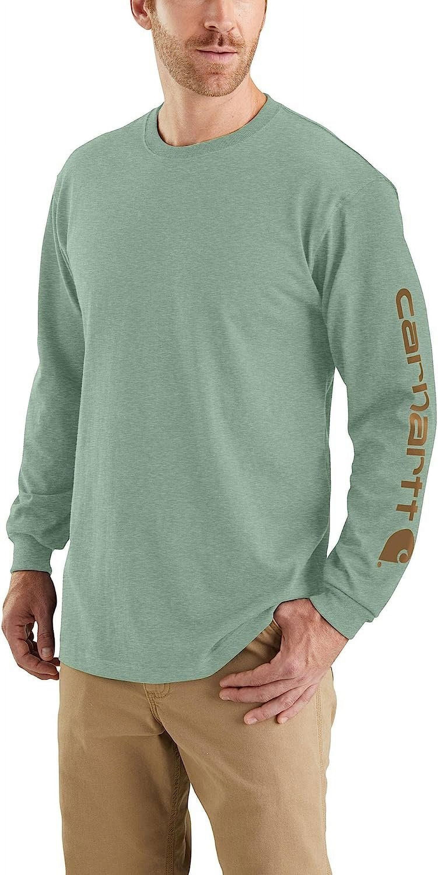 Carhartt Men's Loose Fit Heavyweight Long Logo Sleeve Graphic T-Shirt ...
