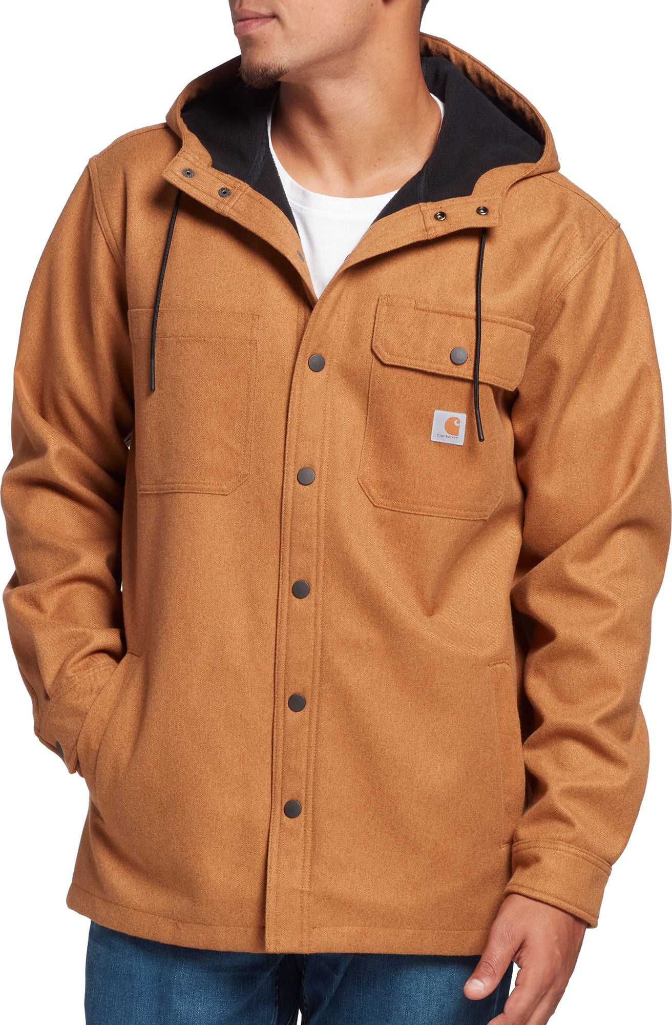 Carhartt Men's Rain Defender Relaxed Fit Heavyweight Hooded Shirt ...