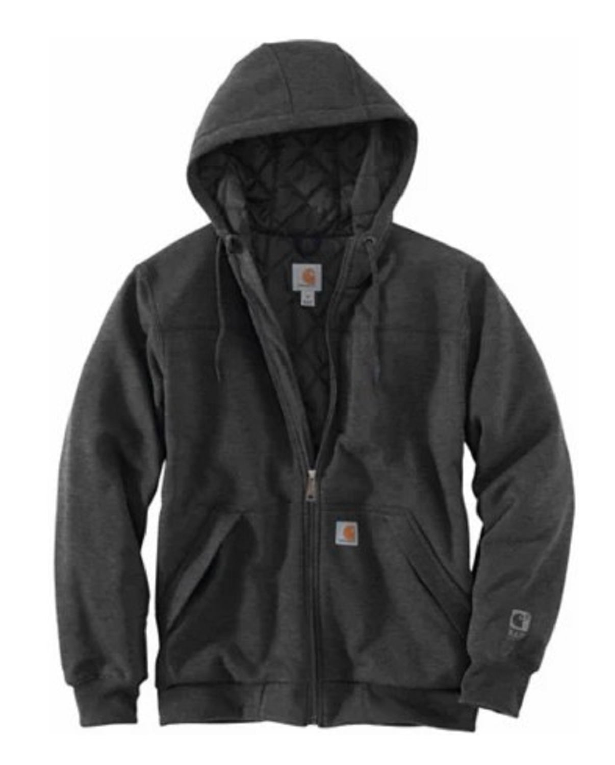 Carhartt Midweight Men's Rain Defender Quilt-Lined Carbon Sweatshirt ...