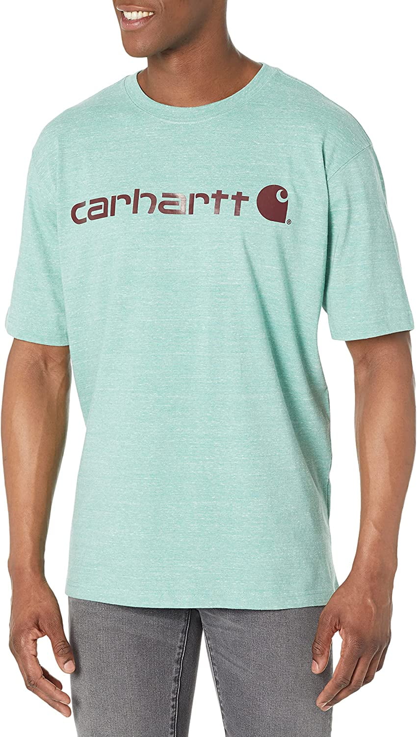 Carhartt Men's Heavyweight Workwear T-Shirt, Short Sleeve Logo Crewneck Work Tee G89-S - Walmart.com