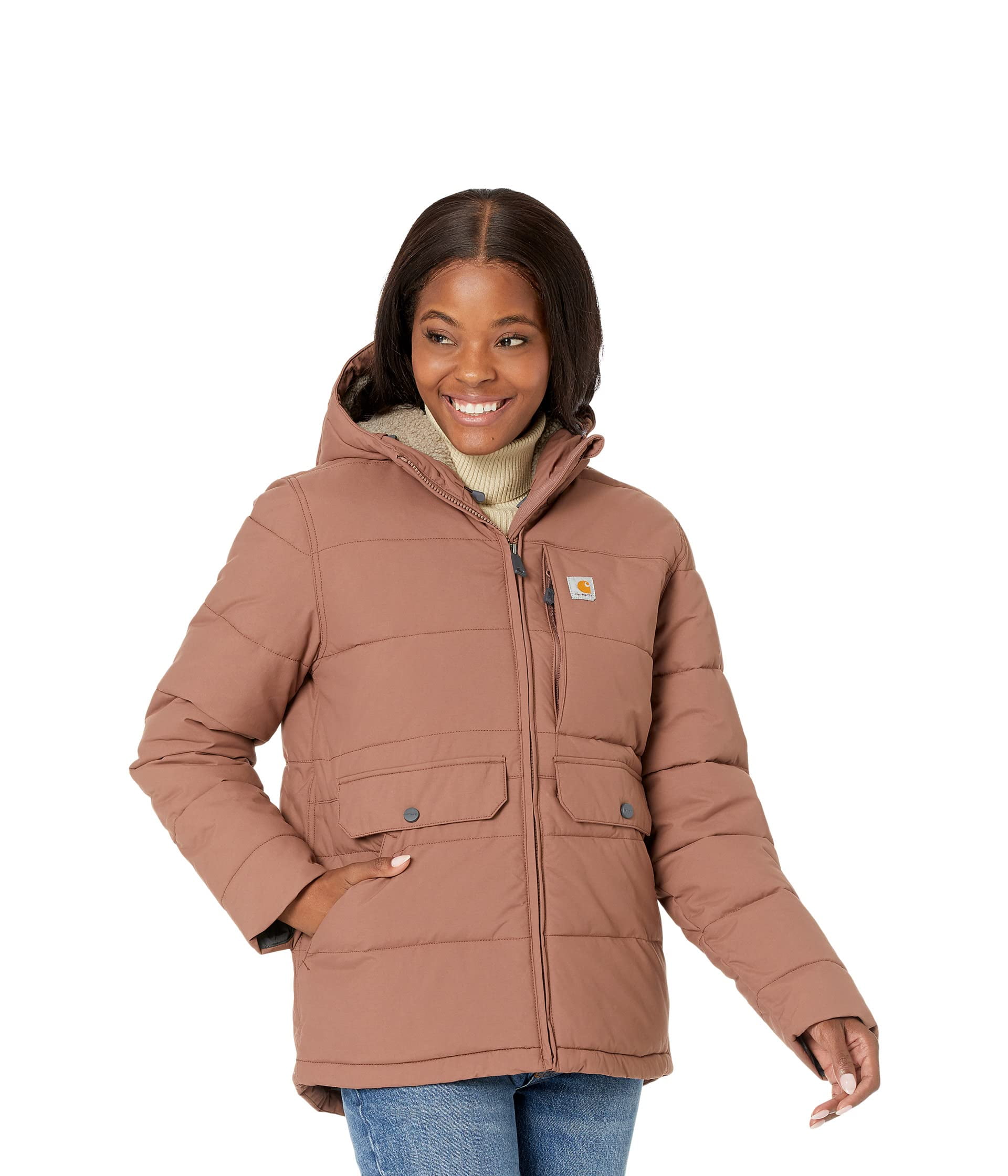 Carhartt Montana Relaxed Fit Midweight Insulated Jacket (Womens, Nutmeg ...