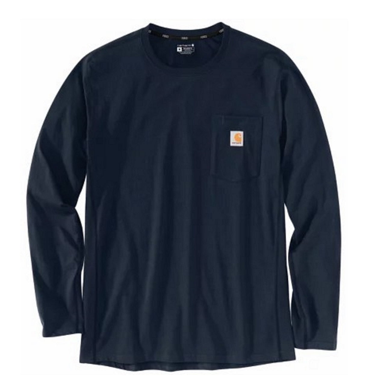 Carhartt Navy Color Force Long-Sleeve Midweight Men's Pocket T-Shirt ...