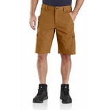 Carhartt Relaxed Fit Men's Rugged Flex Ripstop Cargo Work Brown Shorts ...