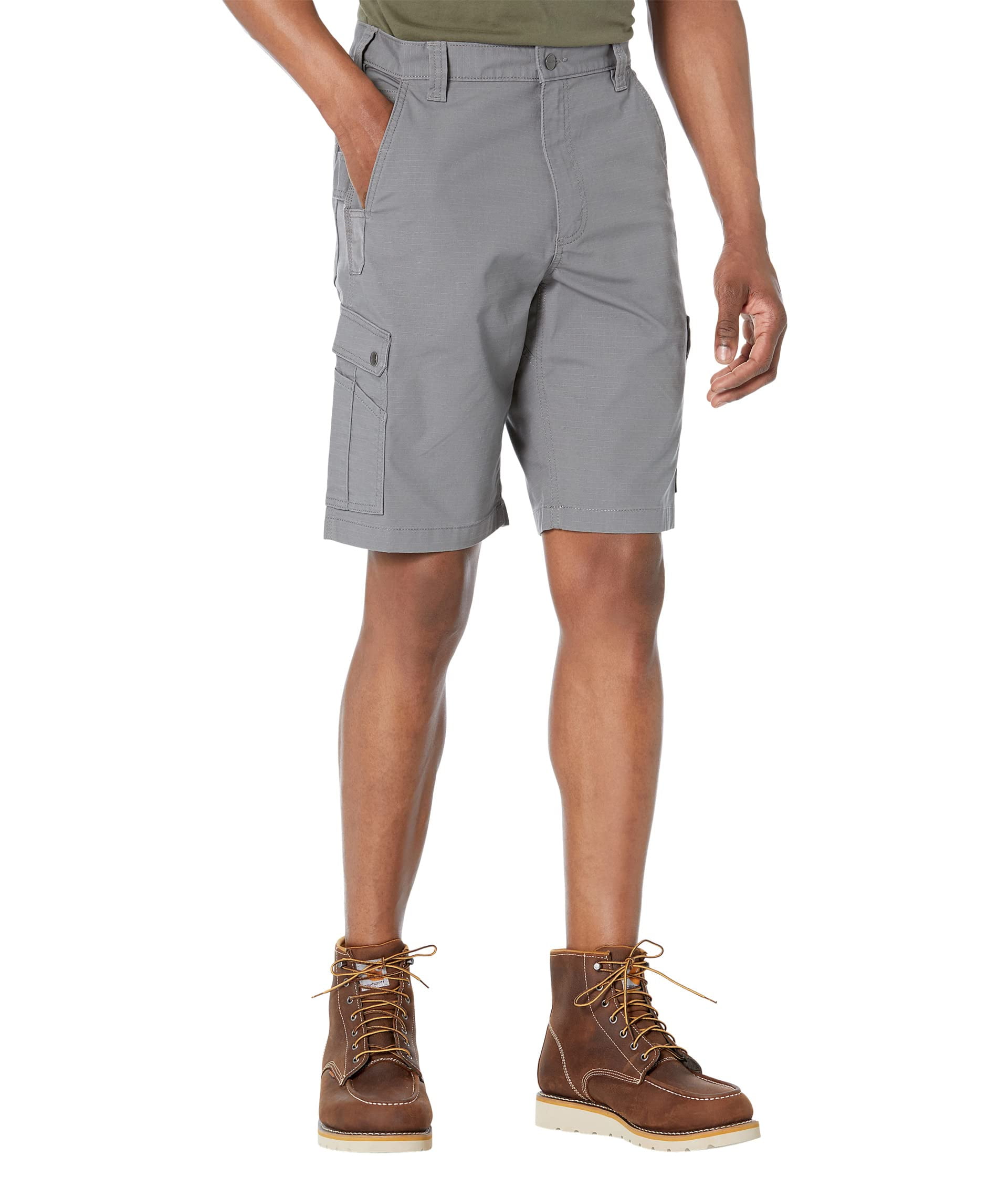 Carhartt Rugged Flex Relaxed Fit Ripstop Cargo Work Shorts (Steel,34 ...