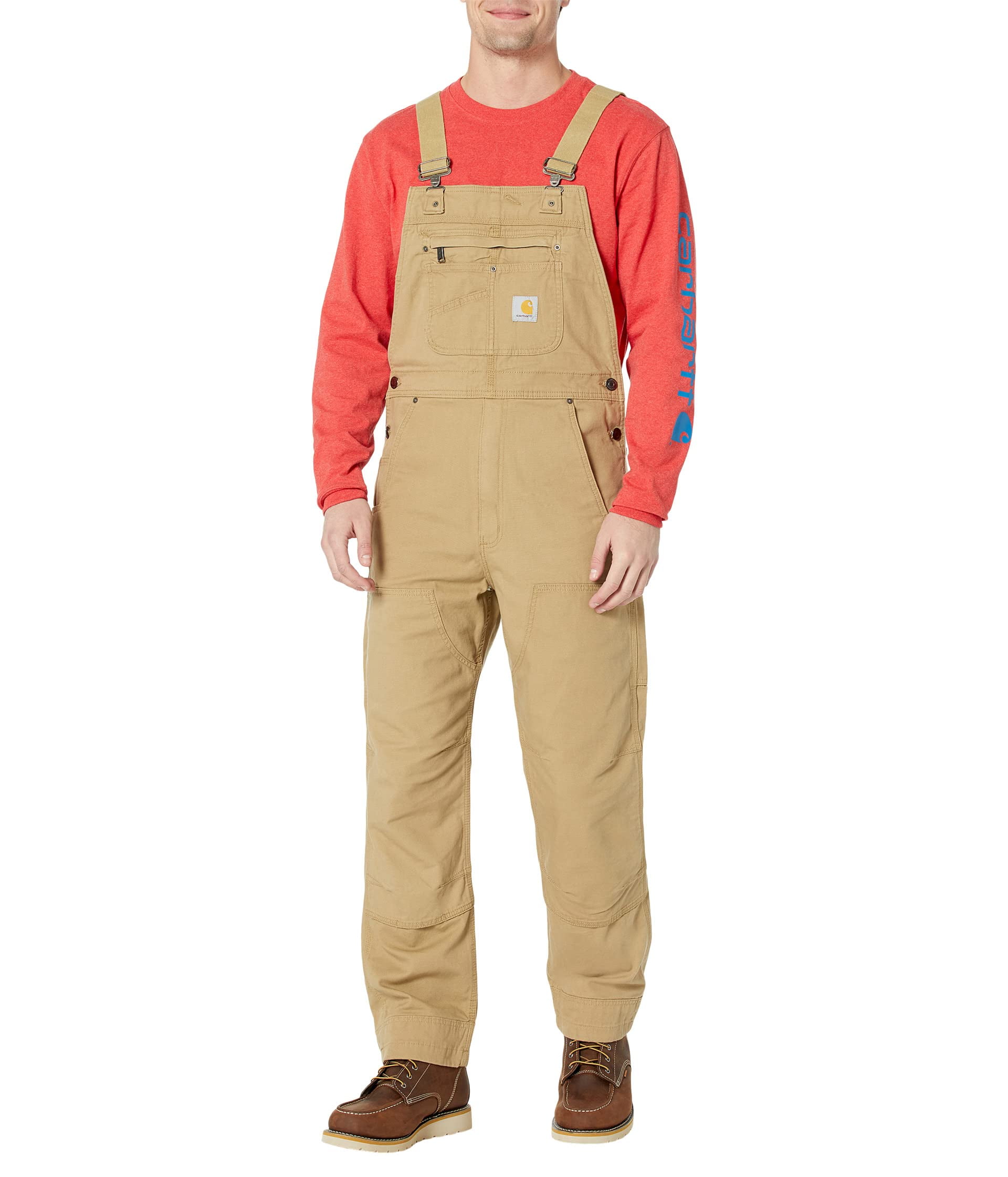 Carhartt Rugged Flex Rigby Bib (Mens, Dark Khaki, 42, 32) - Walmart.com