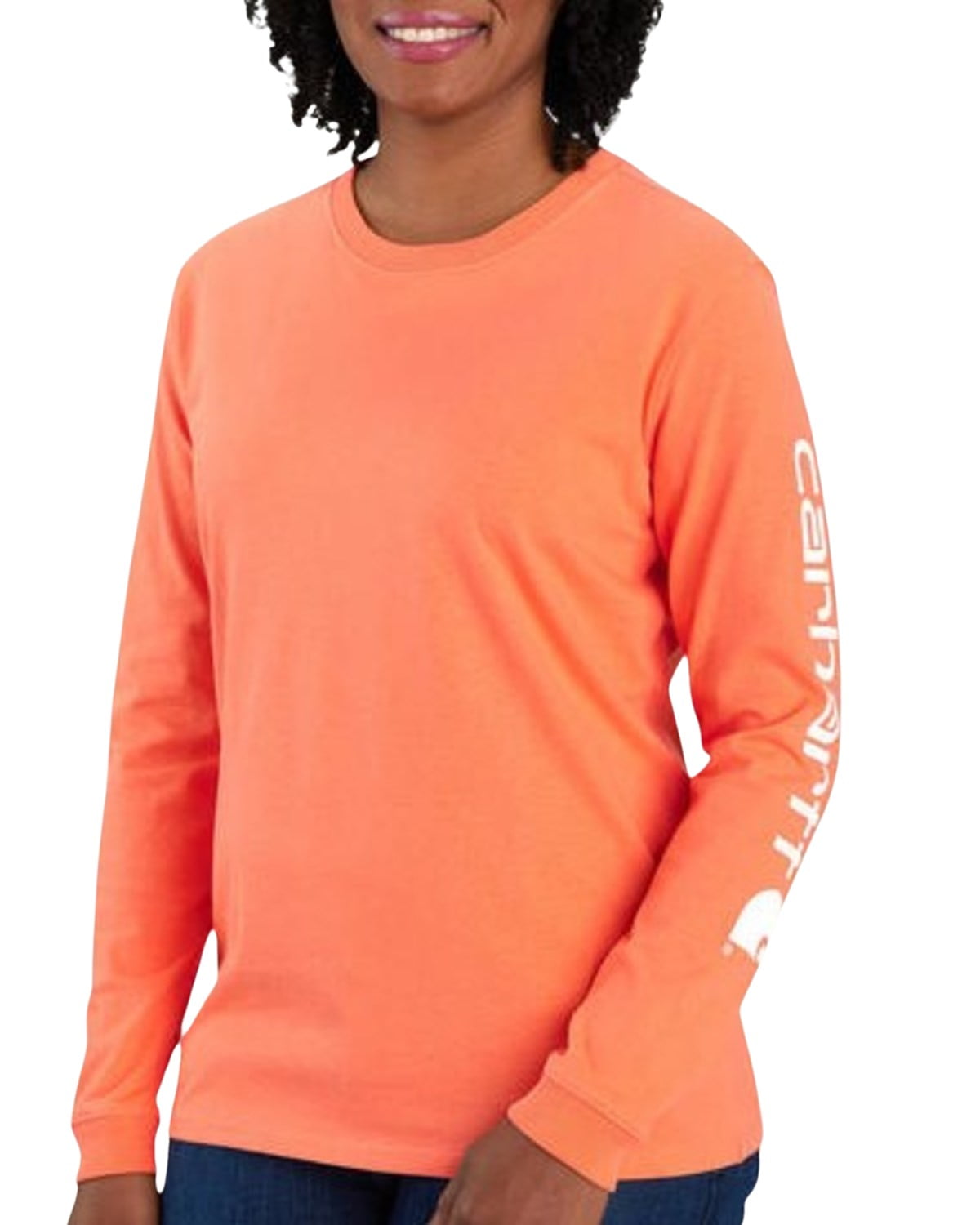 Carhartt Women's Loose Fit Heavyweight Long Sleeve Logo Graphic Work ...