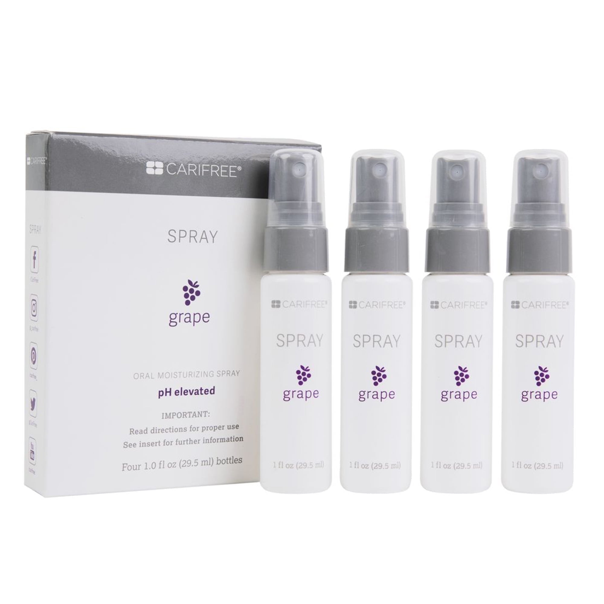 CariFree Oral Spray, Grape Flavor, Fluoride-Free, Neutralizes pH ...