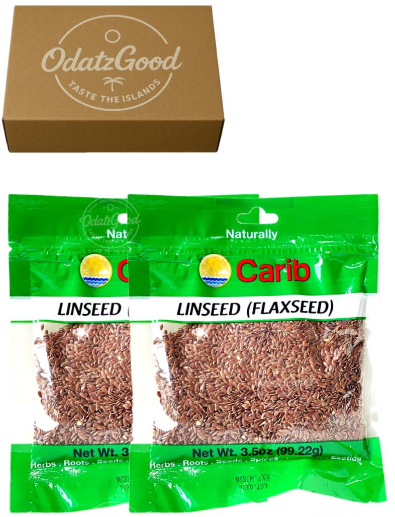 Carib Linseed (Flaxseed) 3.5oz (99.22g) 2-Pack – Curated & Packaged by ...
