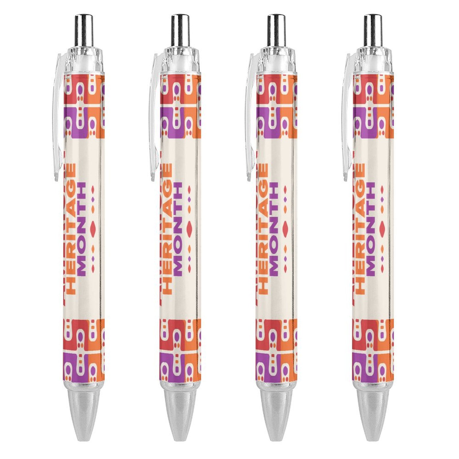 Caribbean American Heritage Month Ballpoint Pen Retractable Pens Black ...