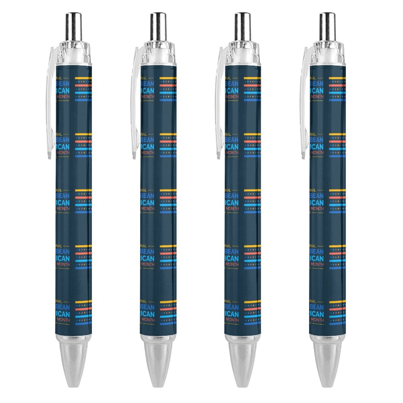 Caribbean American Heritage Month Ballpoint Pen Retractable Pens Black ...