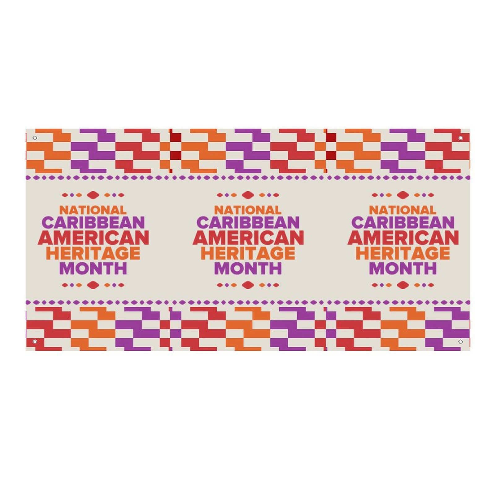 Caribbean American Heritage Month Banners Flag Hanging Backdrop Sign ...