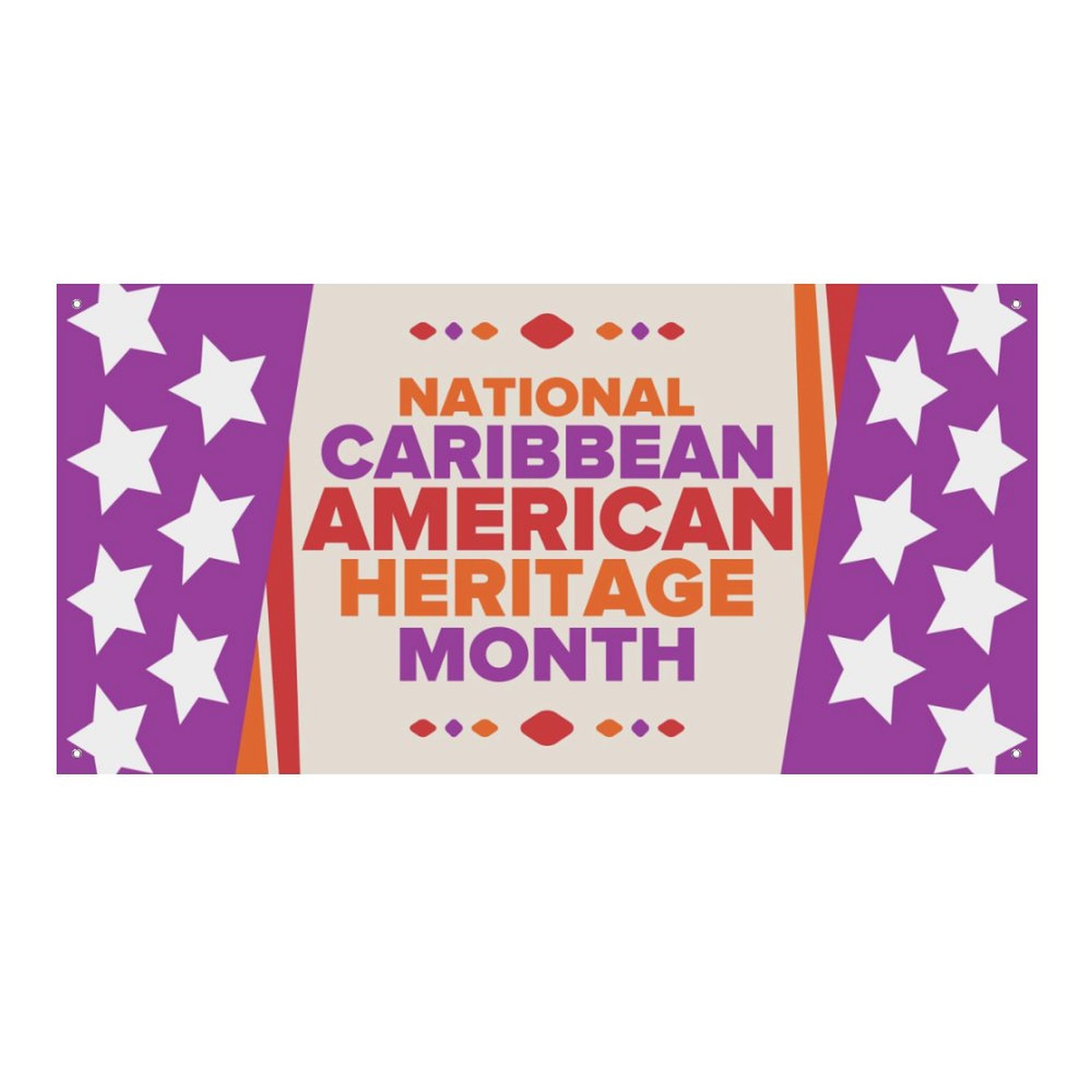 Caribbean American Heritage Month Banners Flag Hanging Backdrop Sign ...