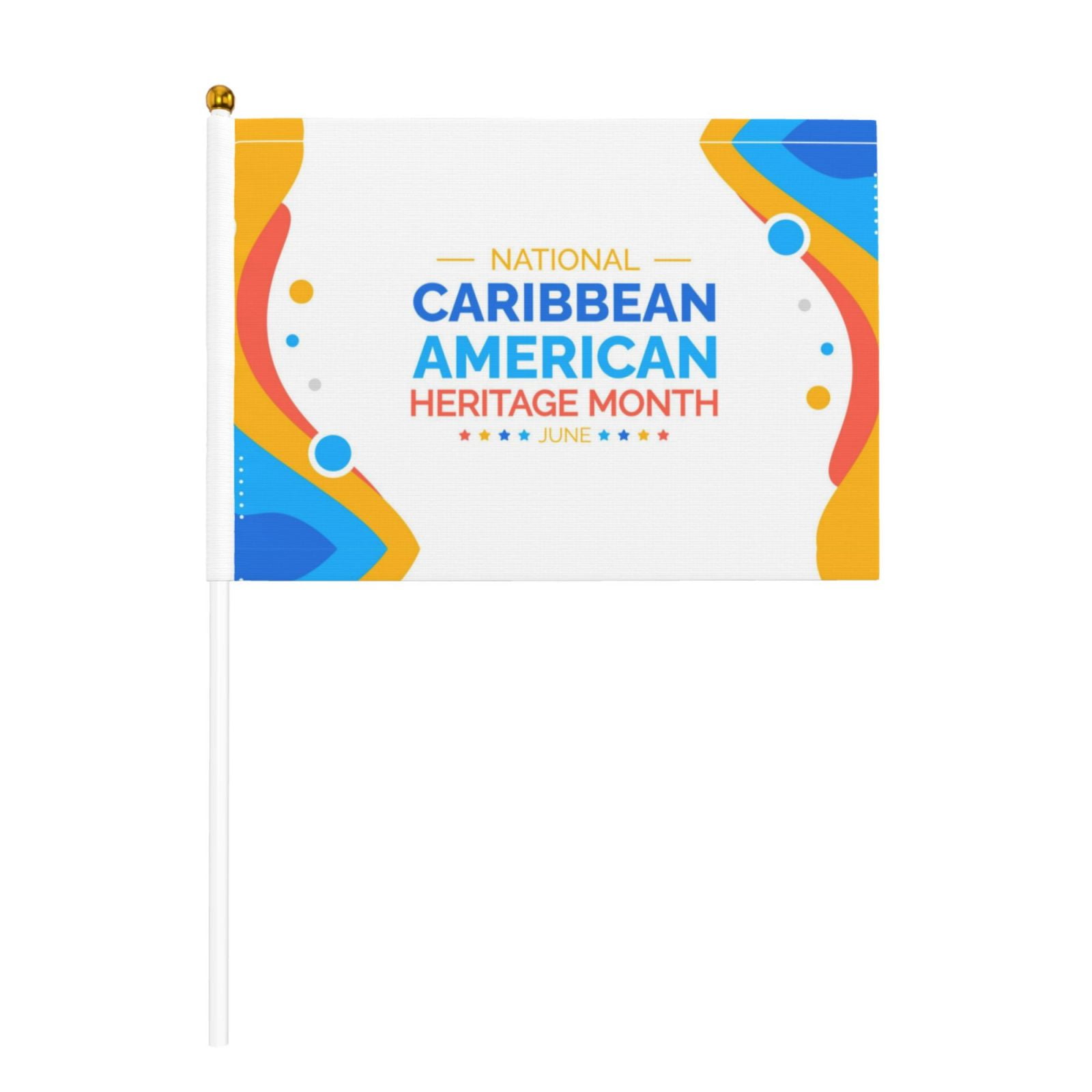 Caribbean American Heritage Month Flag Small Mini Hand Held Flags Small ...