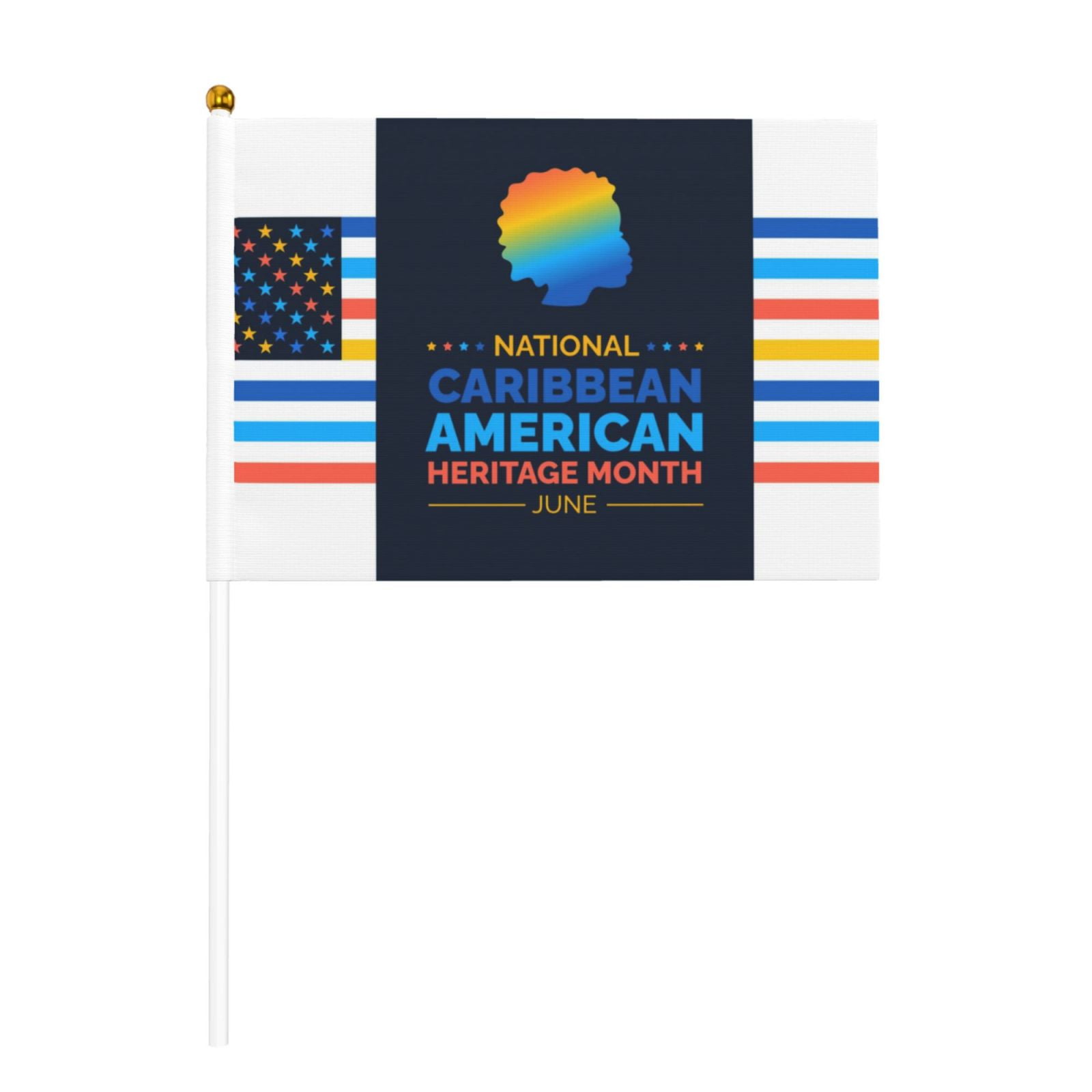 Caribbean American Heritage Month Flag Small Mini Hand Held Flags Small ...