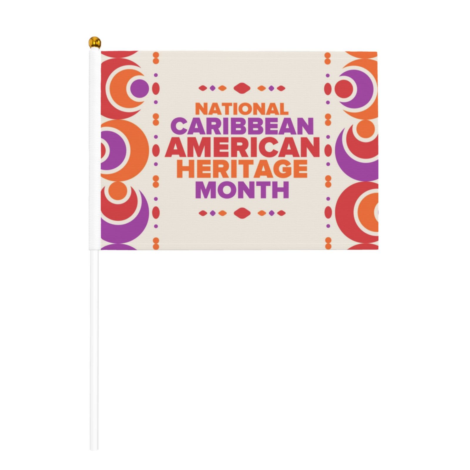 Caribbean American Heritage Month Flag Small Mini Hand Held Flags Small ...