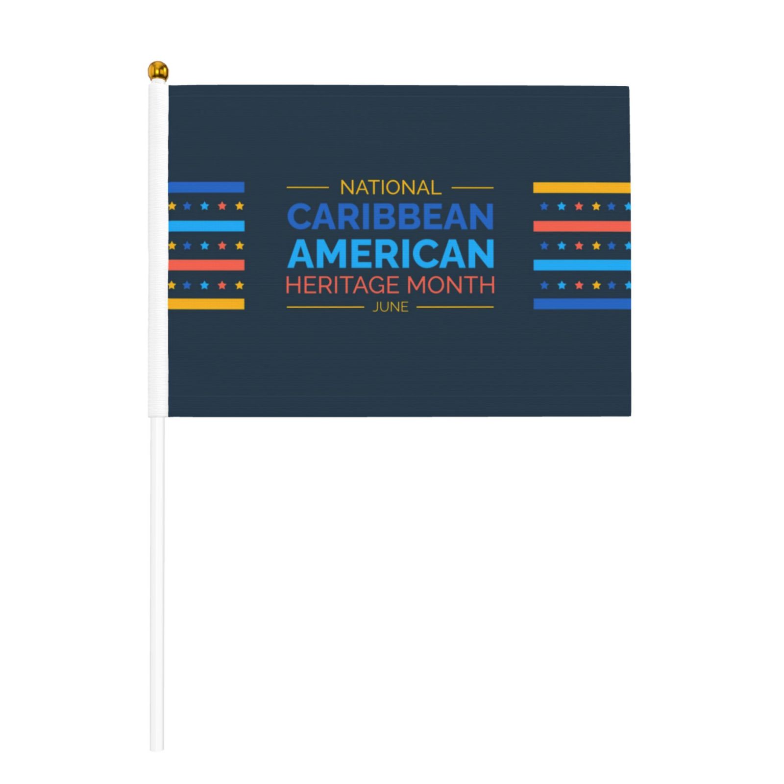 Caribbean American Heritage Month Flag Small Mini Hand Held Flags Small ...