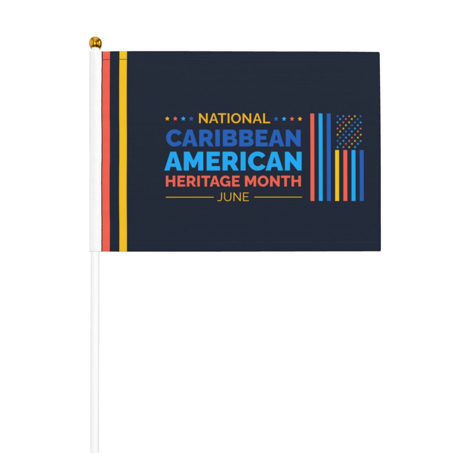 Caribbean American Heritage Month Flag Small Mini Hand Held Flags Small ...
