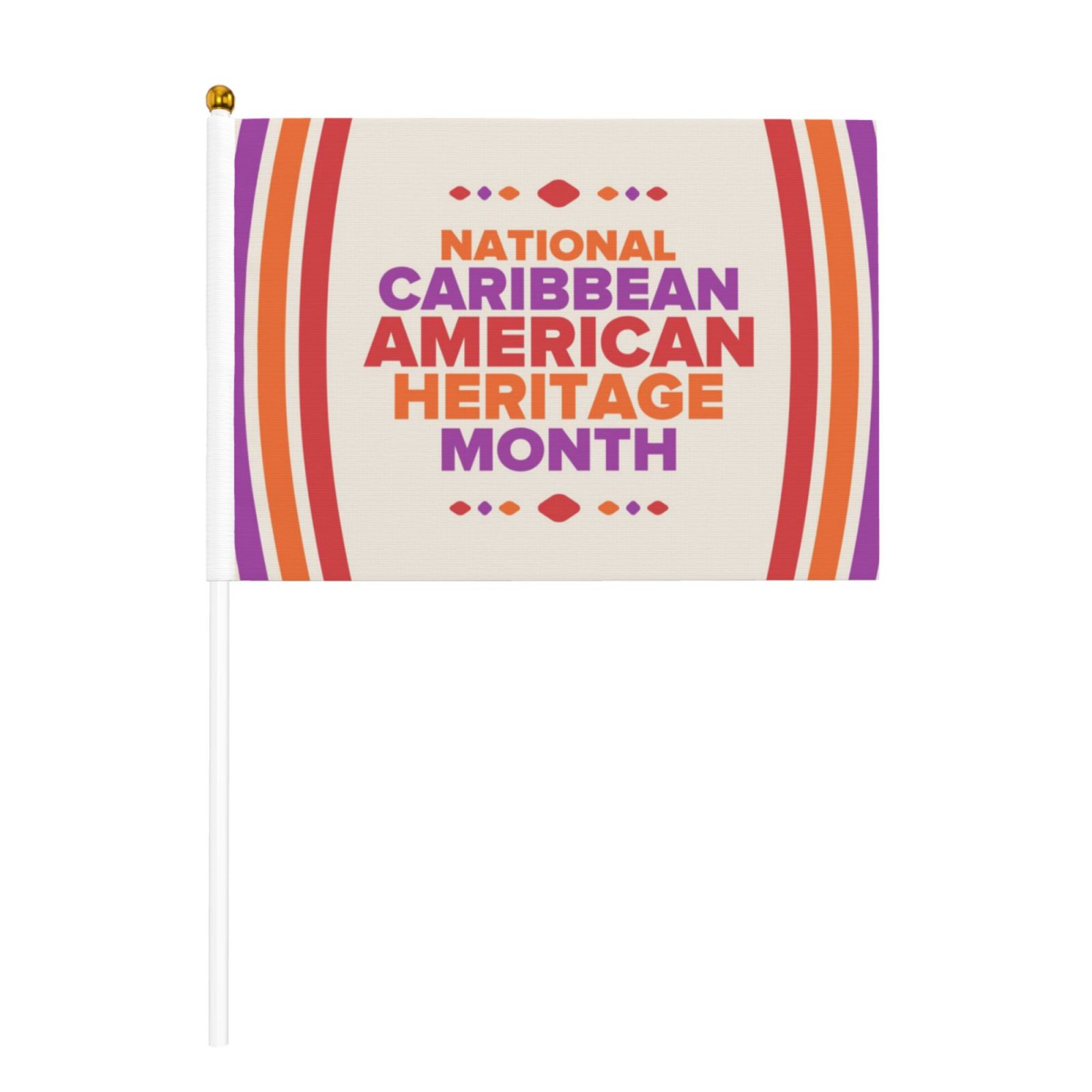 Caribbean American Heritage Month Flag Small Mini Hand Held Flags Small ...